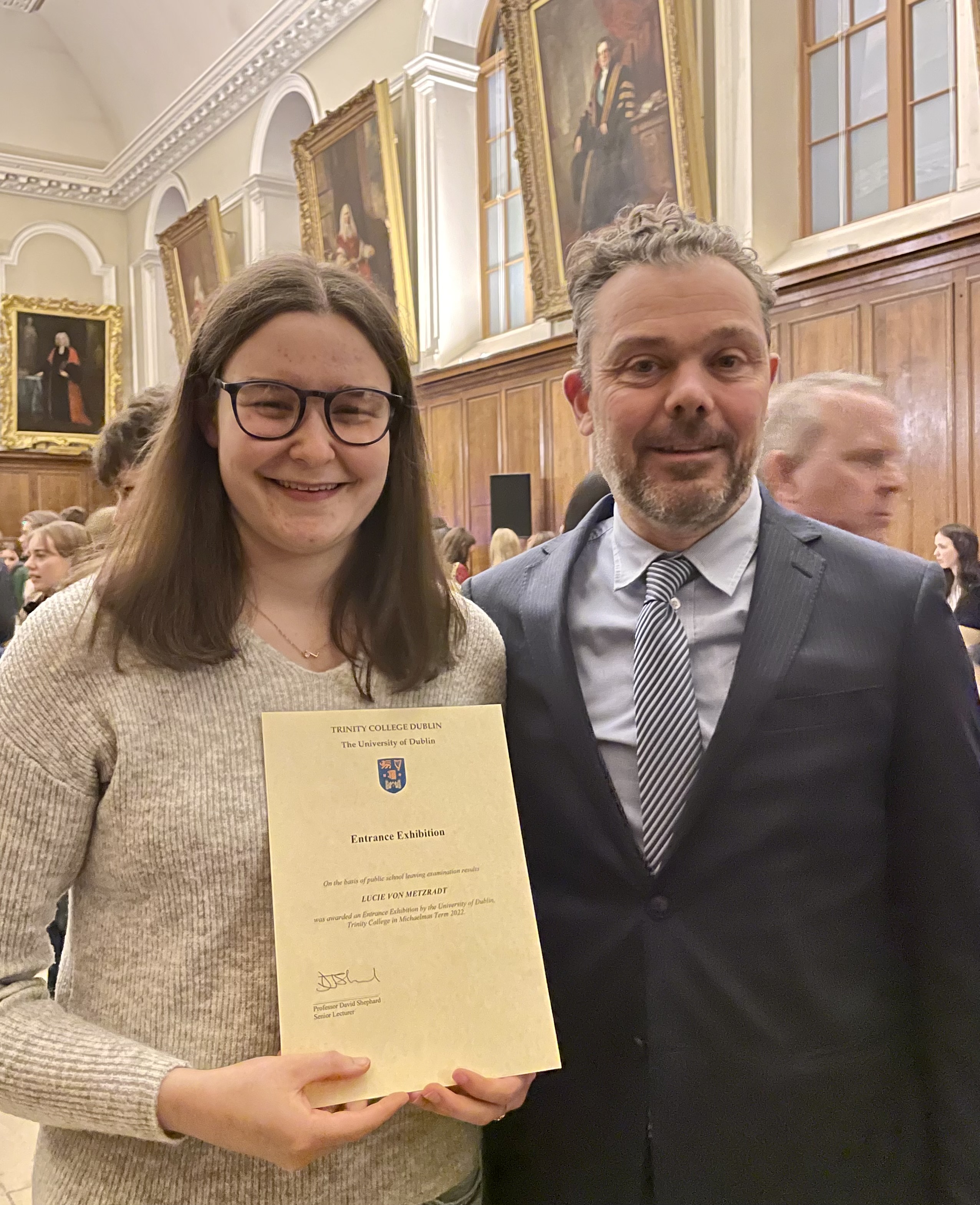 Trinity College Entrance Exhibition Awards 2023 - St. Kilian's German School, Dublin