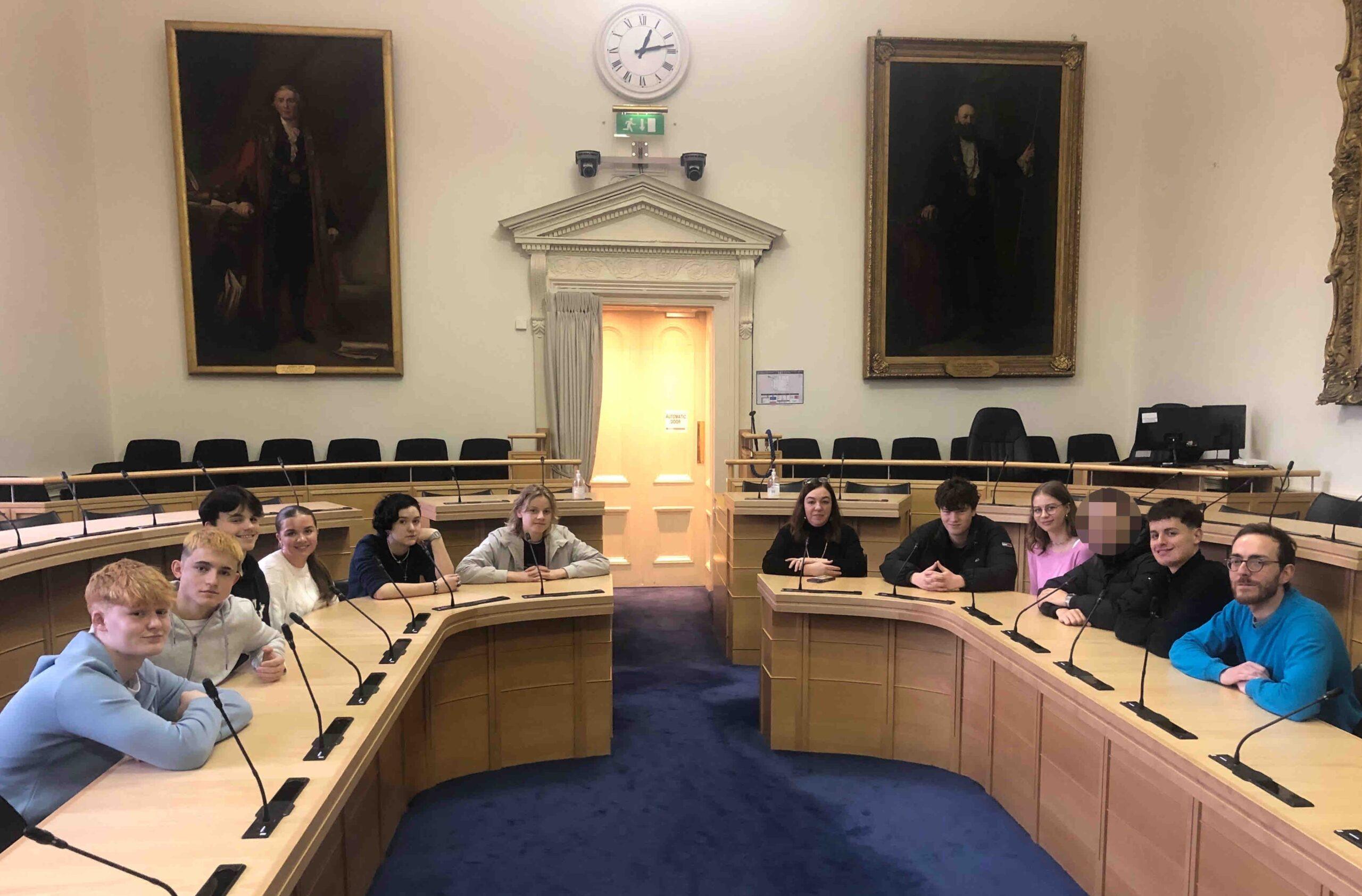 PolSoC students visit Dublin City Hall for an in-depth conversation ...
