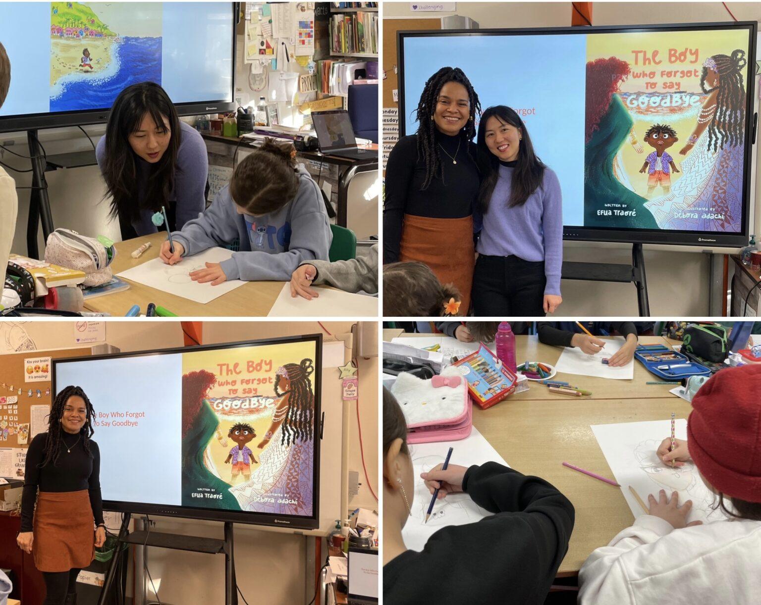 The author Efua Traore and the illustrator Debora Adachi visit St ...